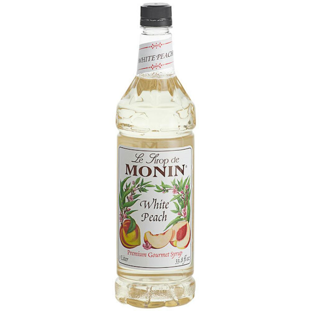 Monin Premium White Peach Syrup 1L :: Syrups