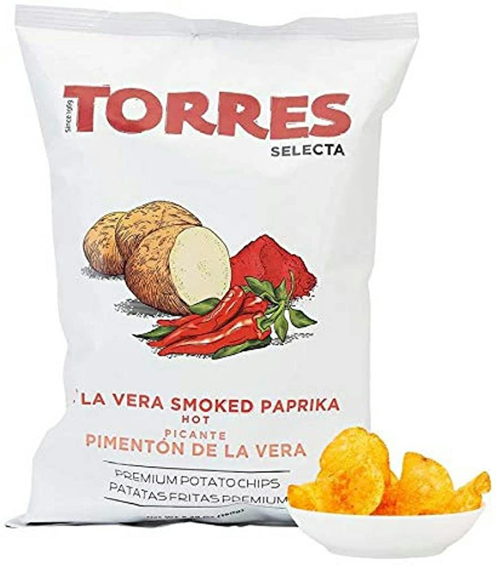 Torres Selecta Hot Smoked Paprika Potato Chips 5.3oz :: Snacks, Chips ...