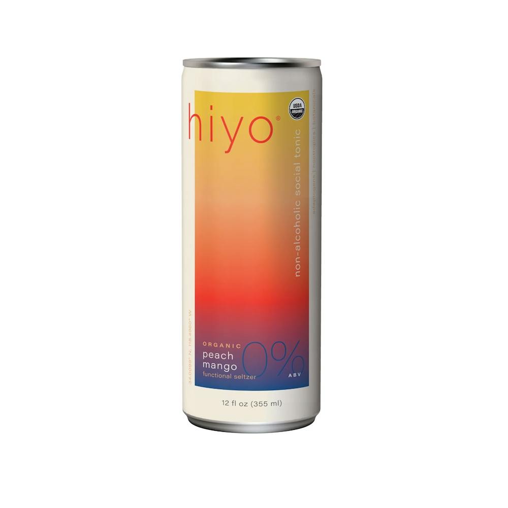 hiyo Peach Mango Non-Alcoholic Social Tonic Can :: Adaptogenic Drinks