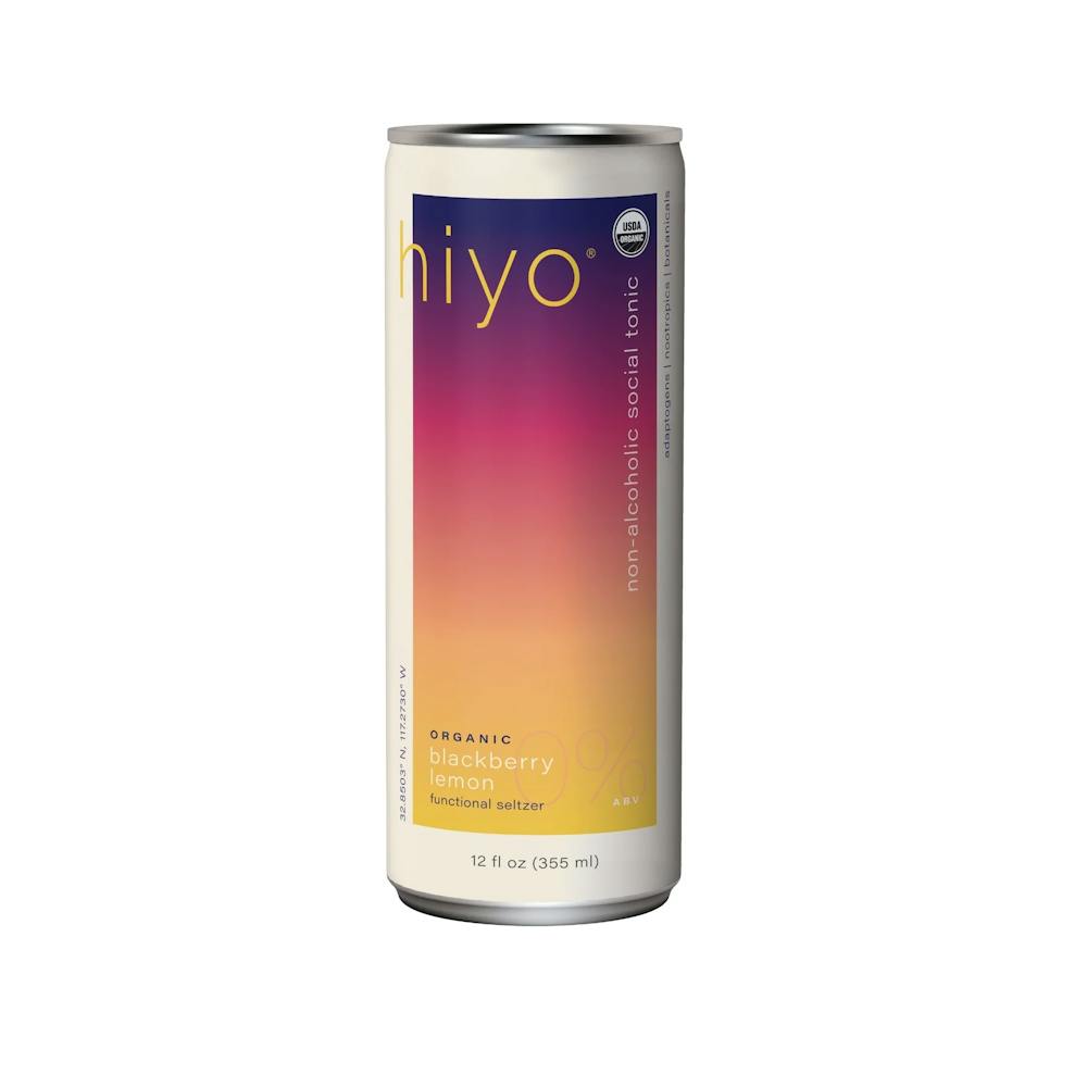 hiyo Blackberry Lemon Non-Alcoholic Social Tonic Can :: Adaptogenic Drinks