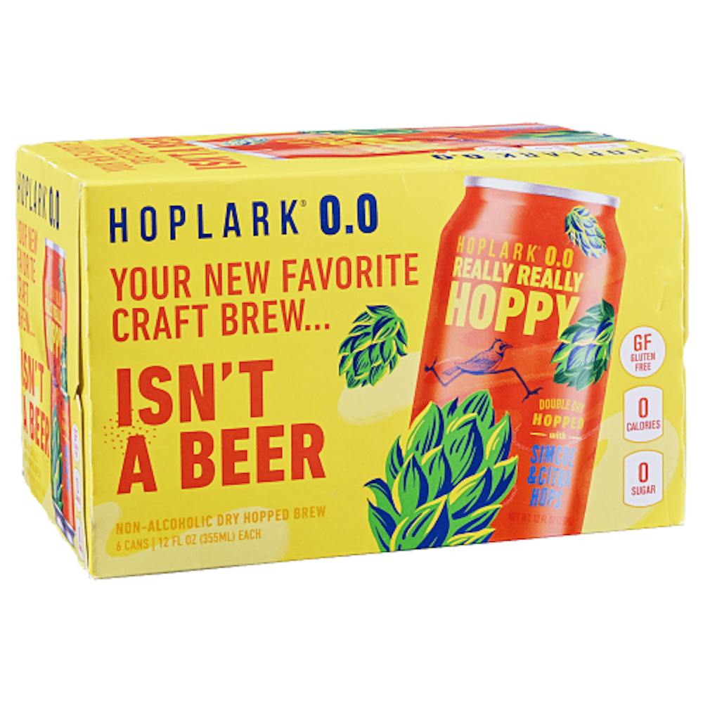 HopLark 0.0 Really Really Hoppy 6-12oz Cans :: Non-Alcoholic Beer