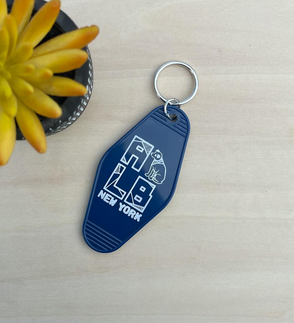 Nipper ALB, NY Keychain (Navy) by Breakout Press Co. :: Homegoods
