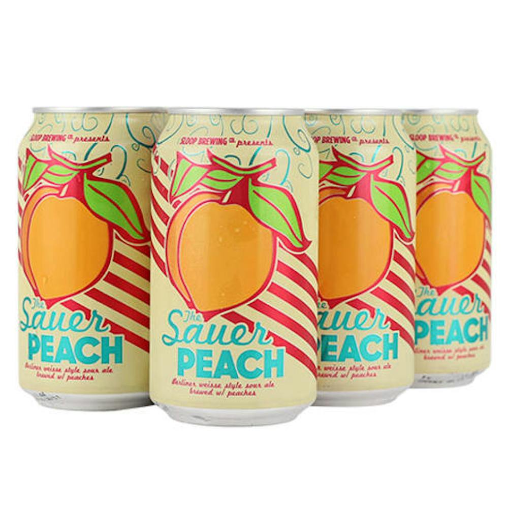 Sloop Brewing Co. The Sauer Peach 6-12oz Cans :: Sour