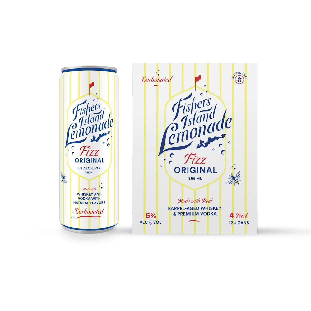 Fishers Island Lemonade Fizz 4-355ml Cans :: Ready to Go Cocktails