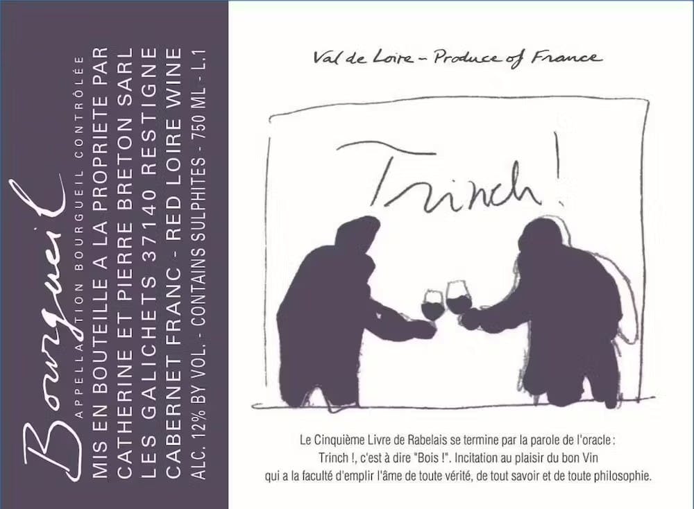 Catherine & Pierre Breton Trinch! Bourgueil 2021 :: Loire Red