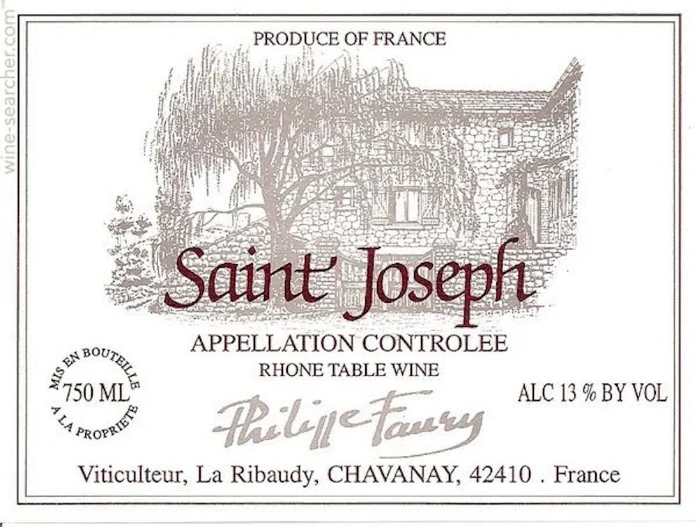 Domaine Faury St Joseph Blanc 2020 :: Rhone Blend White
