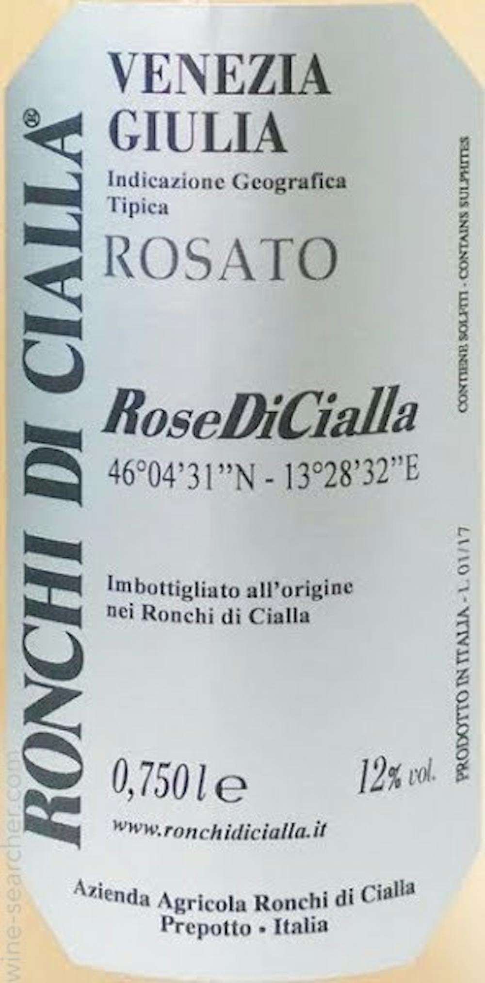 Ronchi Di Cialla Rosato 2022 :: Rosé