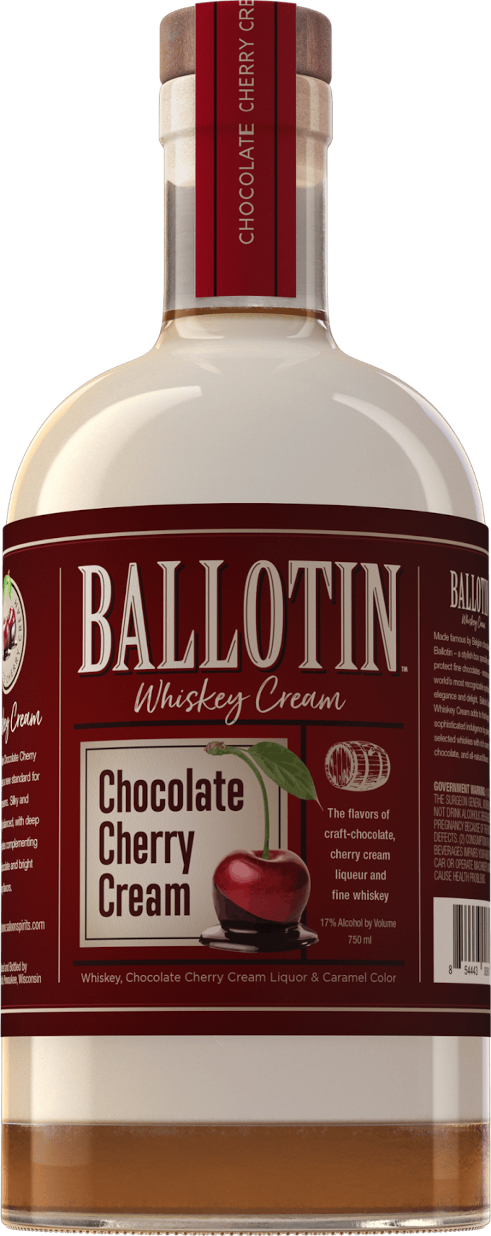 Ballotin Chocolate Cherry Cream 750ml :: Cordials & Liqueurs