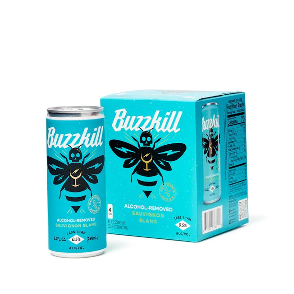 Buzzkill Wines Sauvignon Blanc 4-250ml Cans :: Non-Alcoholic White Wine