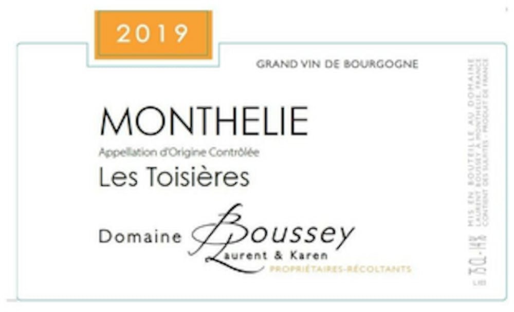 Domaine Boussey Monthelie Les Toisieres 2019 :: Burgundy Red