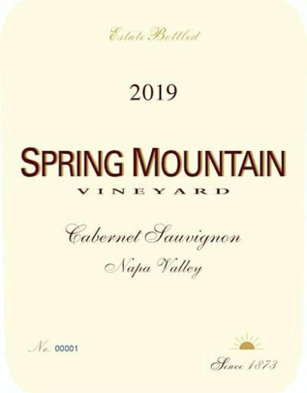 Spring Mountain Napa Valley Cabernet Sauvignon 2019 :: Cabernet Sauvignon