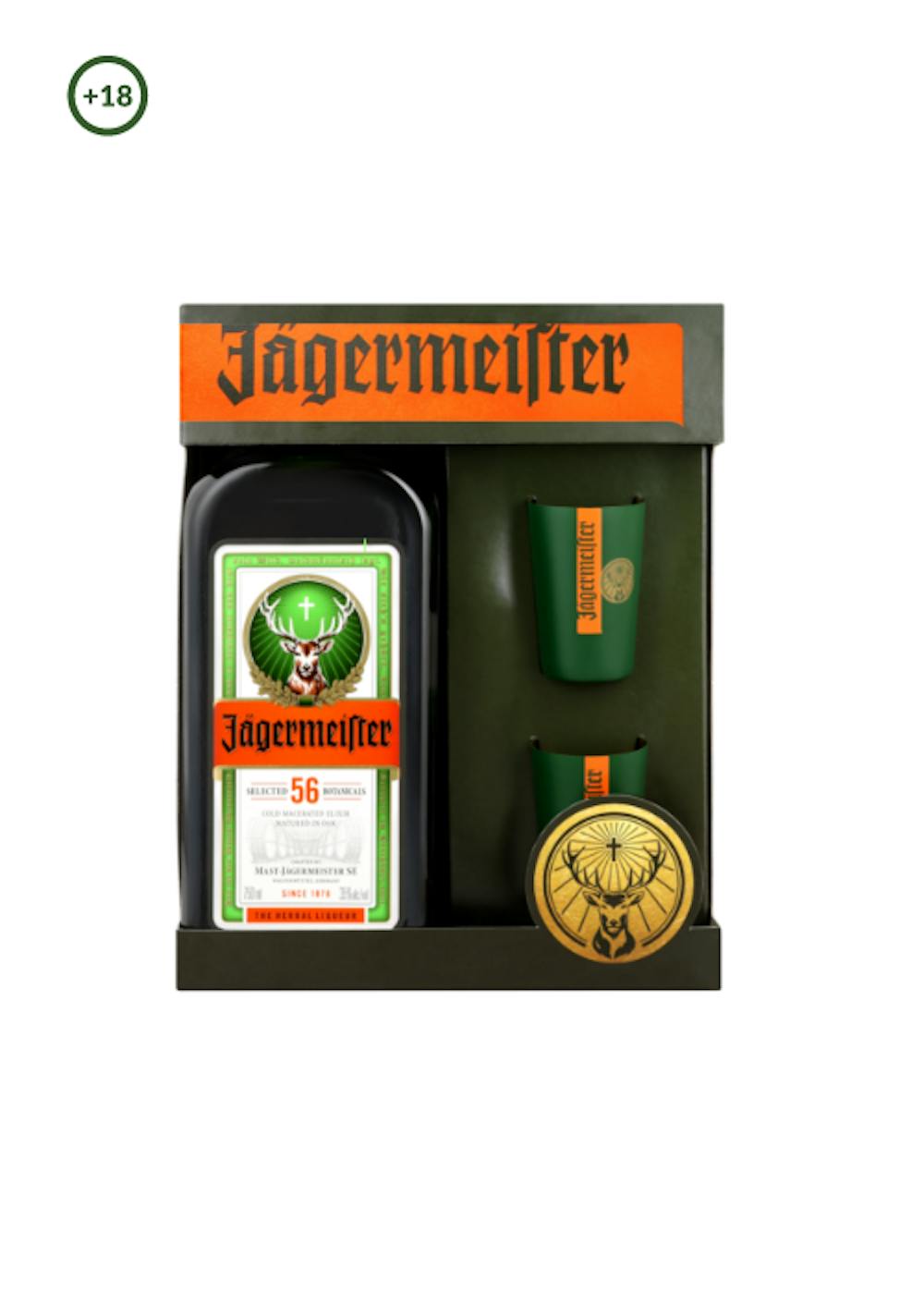 Jagermeister With Shot Cups 750ml :: Aperitifs & Digestifs