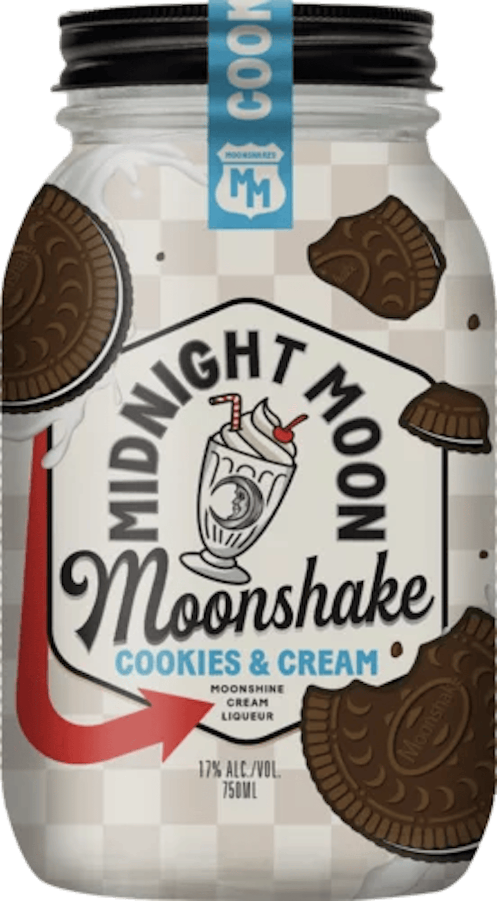 Midnight Moon 'Moonshake' Cookies & Cream Liqueur 750ml :: Cordials ...