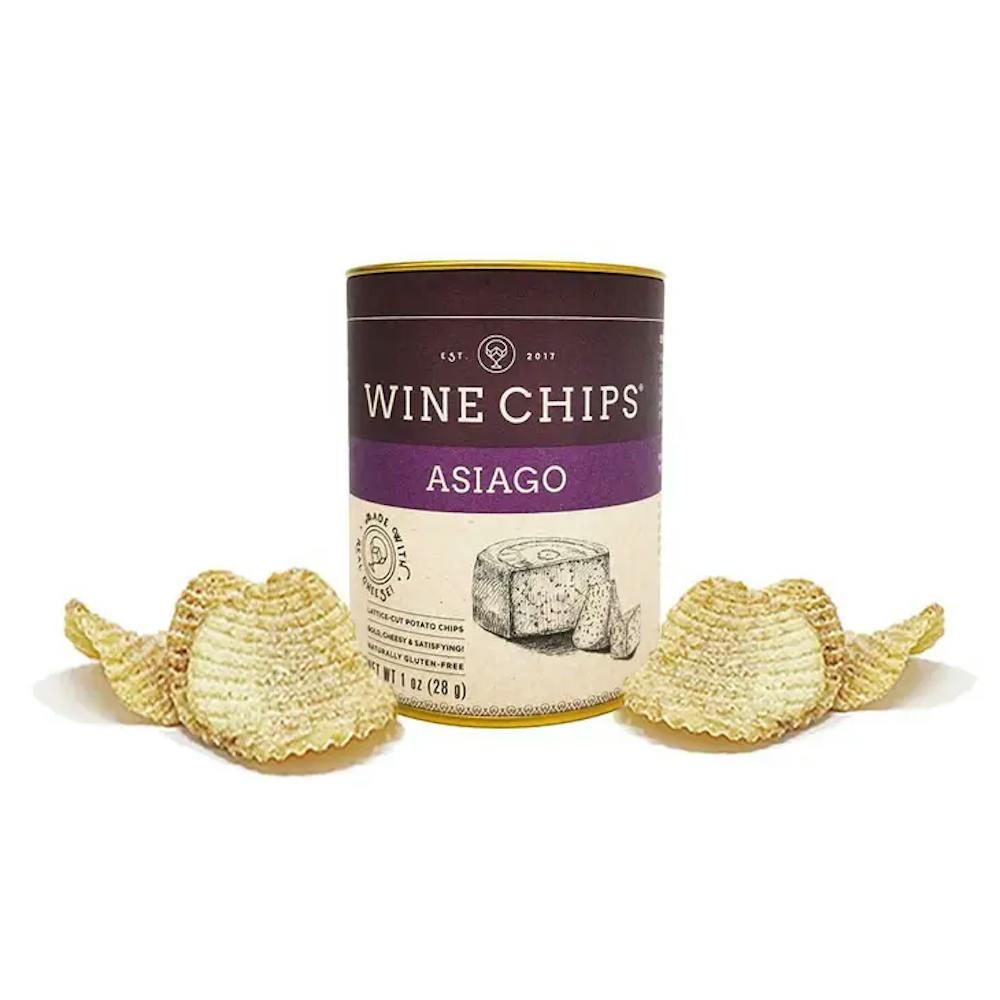 Wine Chips Estate Cheese Collection Asiago 1oz :: Snacks, Chips, Crackers