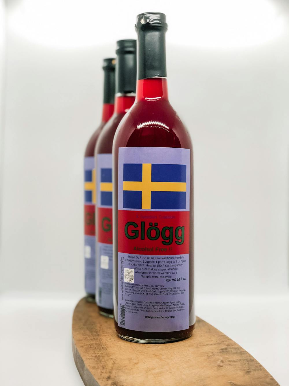 Finger Lakes Harvest Swedish Glogg 750ml :: Non-Alcoholic Ready to Drink
