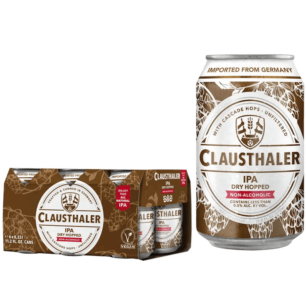 Clausthaler Non-Alcoholic Dry Hopped IPA 6-11.2oz Cans :: Non-Alcoholic ...