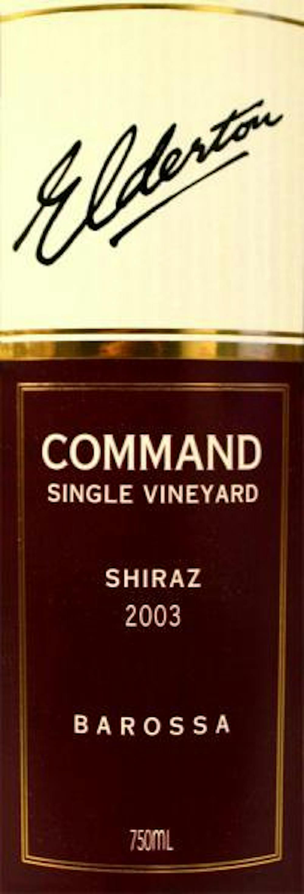 Elderton 'Command' Shiraz 2004 :: Shiraz / Syrah