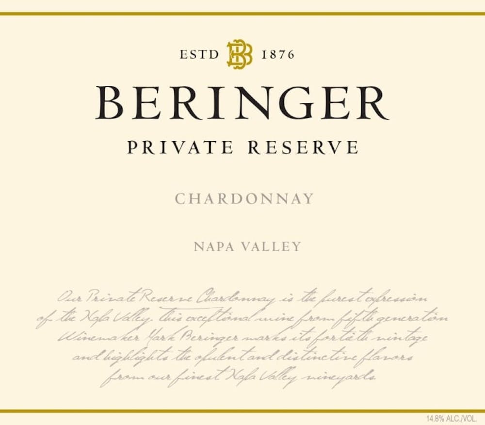 Beringer 'Private Reserve' Chardonnay 2022 :: Chardonnay