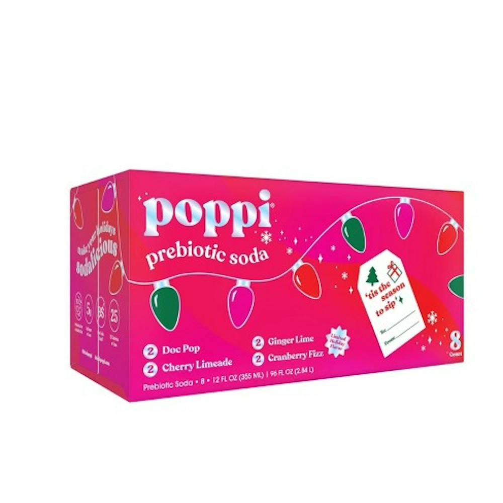 Poppi Prebiotic Soda Holiday Pack 8-12oz Cans :: Soda