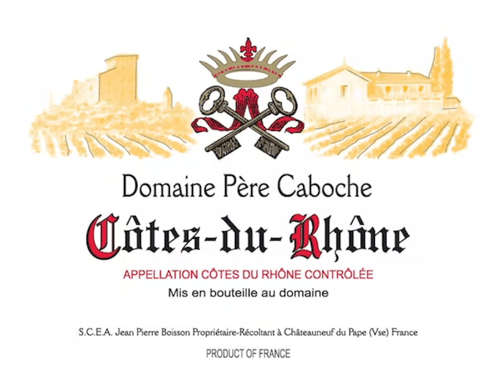 Domaine Pere Caboche Cotes du Rhone 2022 :: Rhone Blend Red