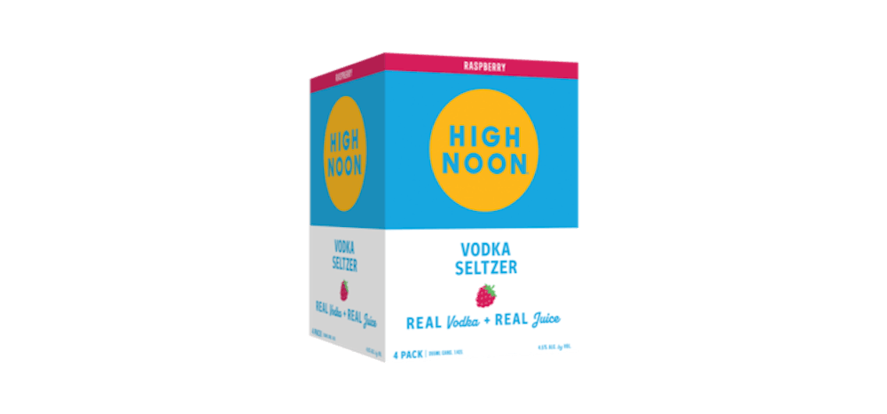 High Noon 'Raspberry' Vodka & Soda 4-355ml Cans :: Ready to Go Cocktails