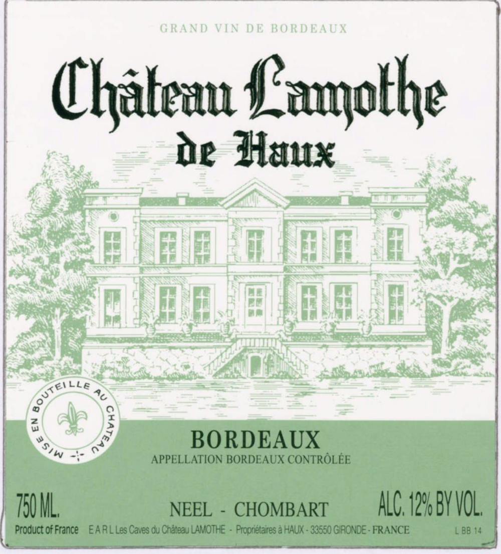 Chateau Lamothe de Haux Bordeaux Blanc 2023 :: Bordeaux White