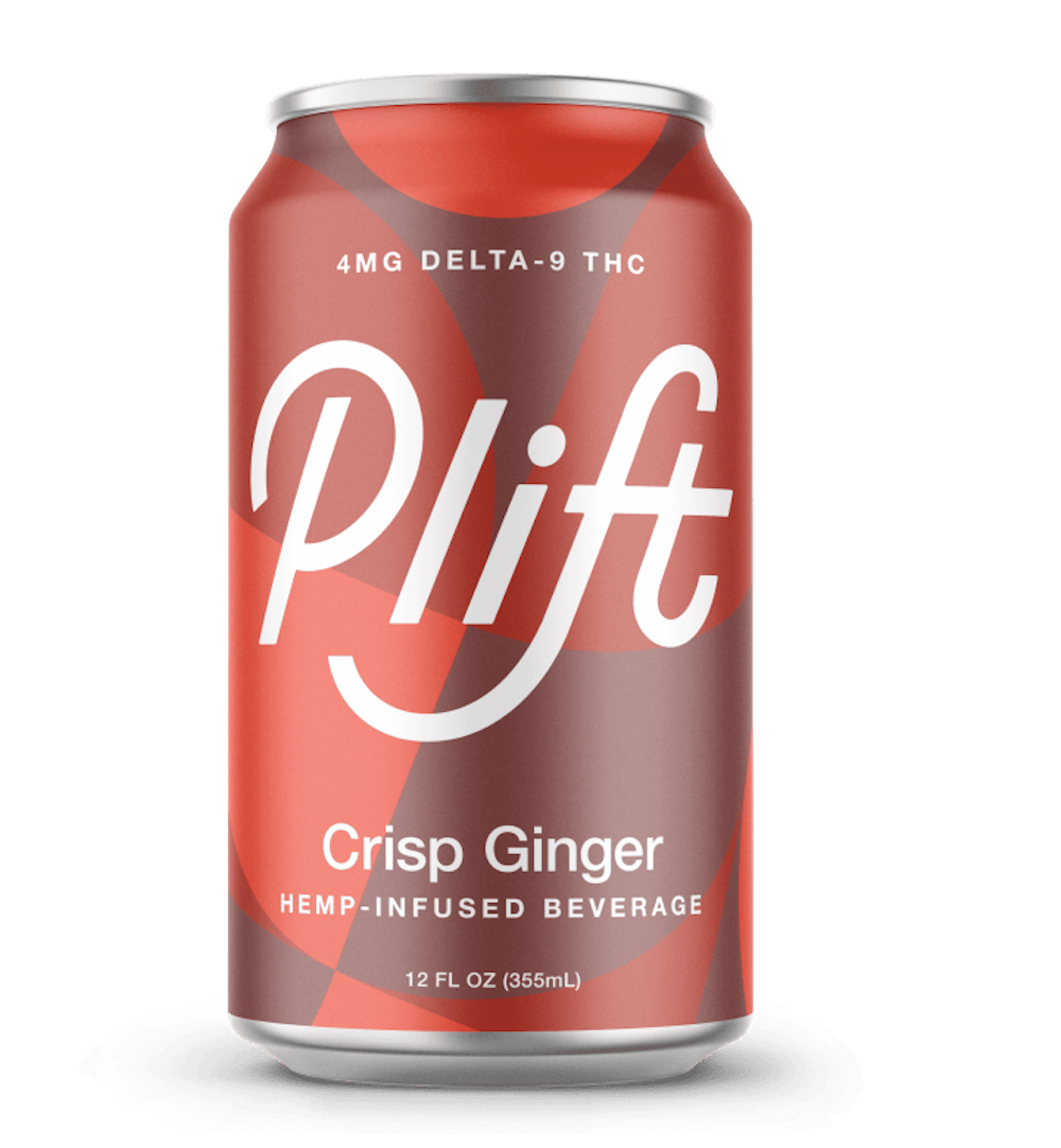 Plift Crisp Ginger (4MG THC) 12oz Can :: CBD Drinks
