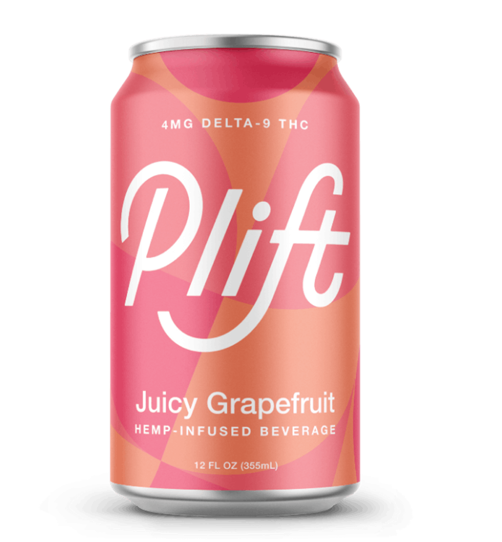 Plift Juicy Grapefruit (4MG THC) 12oz Can :: CBD Drinks