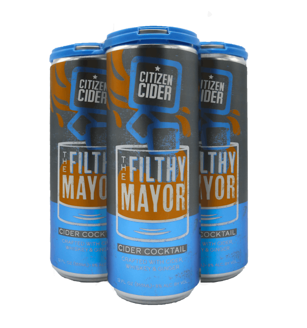 Citizen Cider 'Filthy Mayor' Hard Cider 4-16oz Cans :: Ready to Go Cocktails