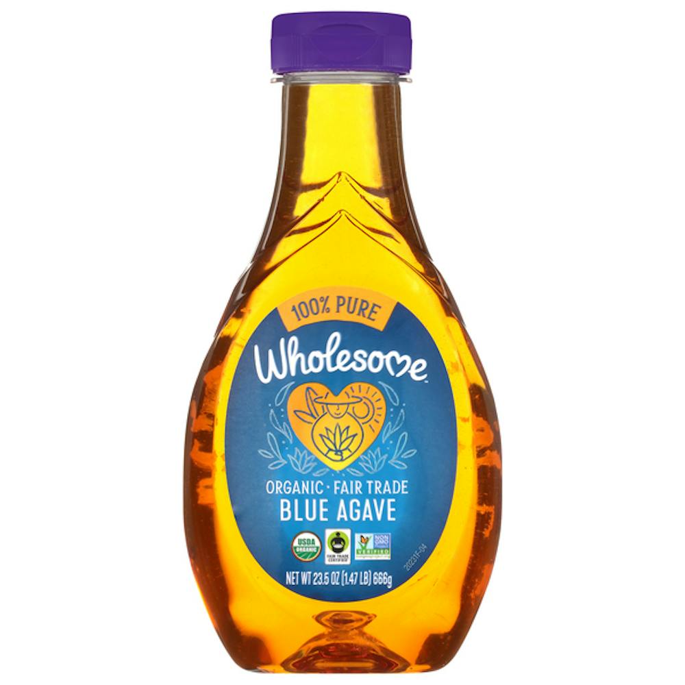 Wholesome 100% Pure Organic Fair Trade Blue Agave 23.5oz :: Syrups
