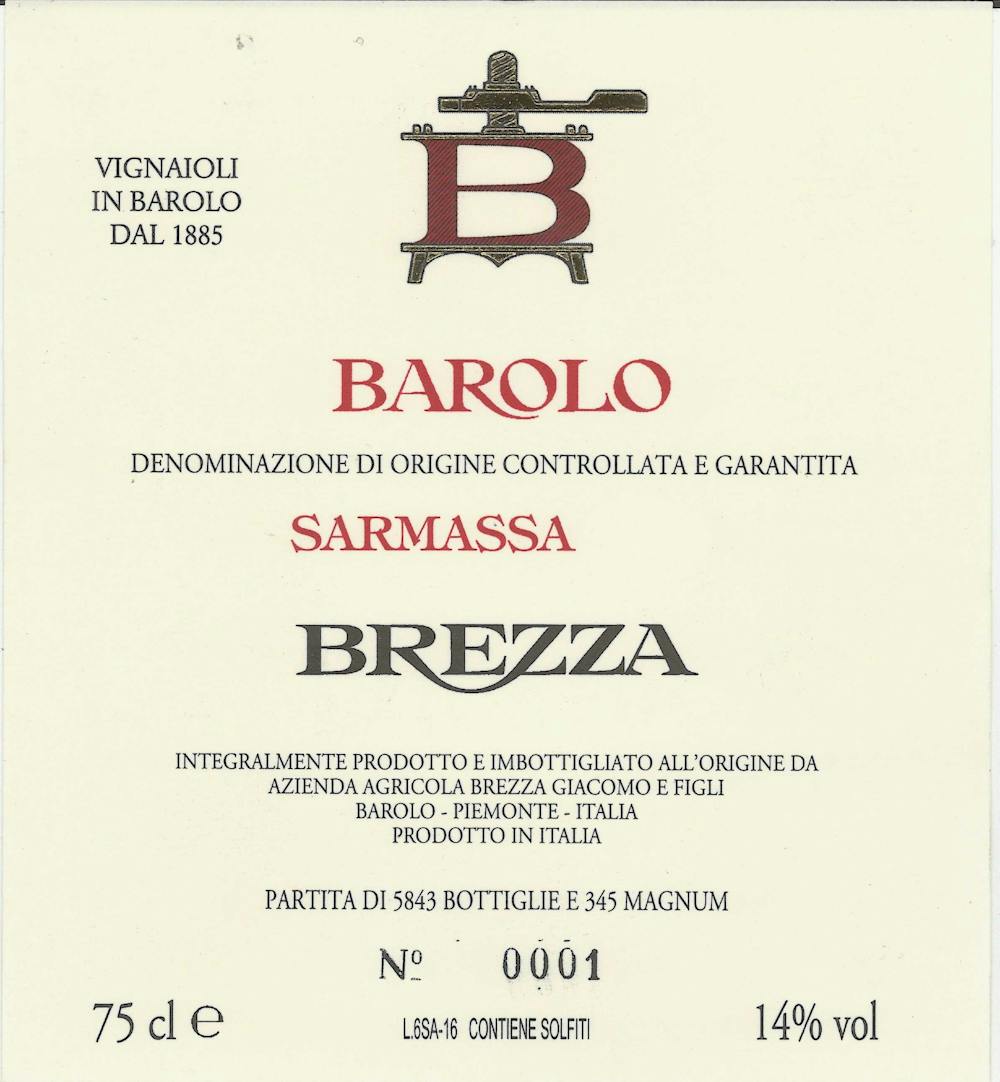 Brezza 'Sarmassa' Barolo 2018 :: Italian Red