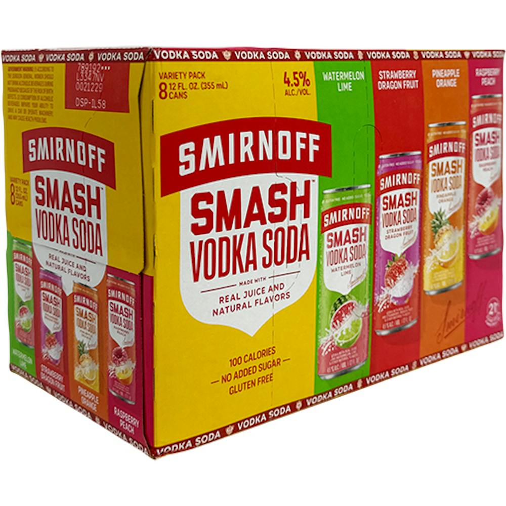 Smirnoff Smash Vodka Soda Variety Pack 8-12oz Cans :: Ready to Go Cocktails