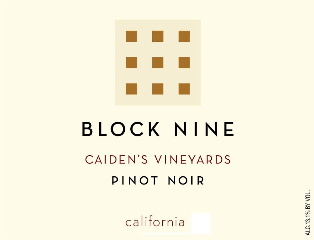 Block Nine 'Caiden's Vineyard' Pinot Noir 2022 :: Pinot Noir