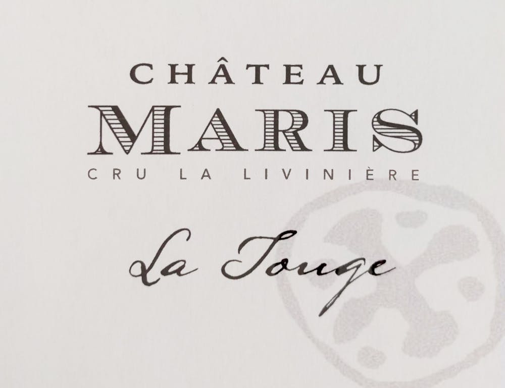 Chateau Maris 'La Touge' Syrah 2020 :: Languedoc-Roussillon Red