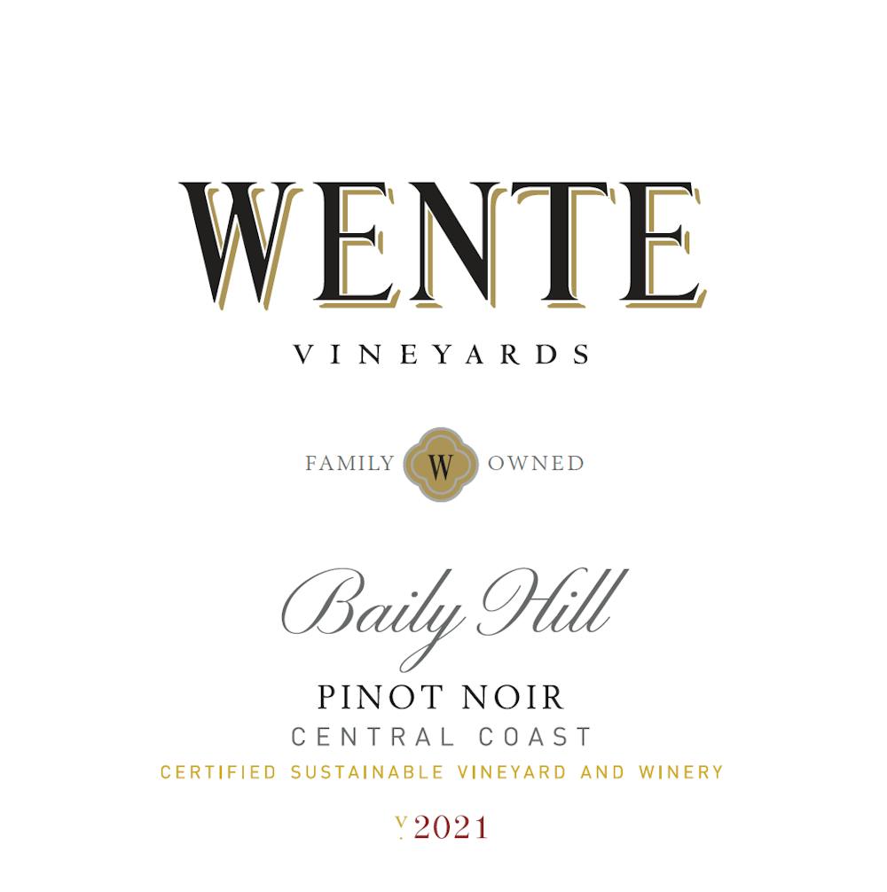 Wente Vineyards 'Baily Hill' Pinot Noir 2021 :: Pinot Noir