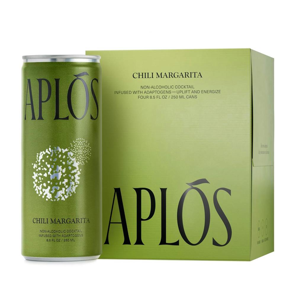 Aplos Non-Alcoholic Chili Margarita 4-250ml Cans :: Adaptogenic Drinks