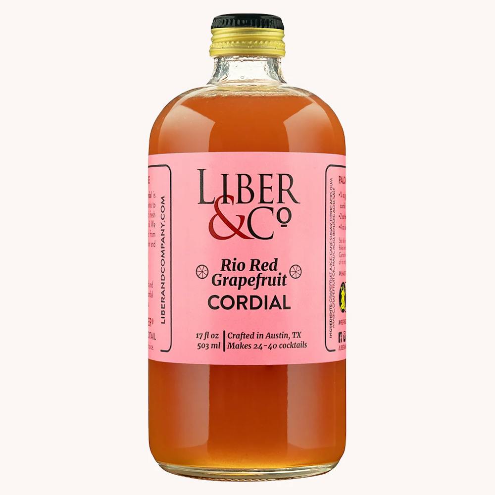 Liber & Co Rio Red Grapefruit Cordial 17oz :: Cocktail Mixers