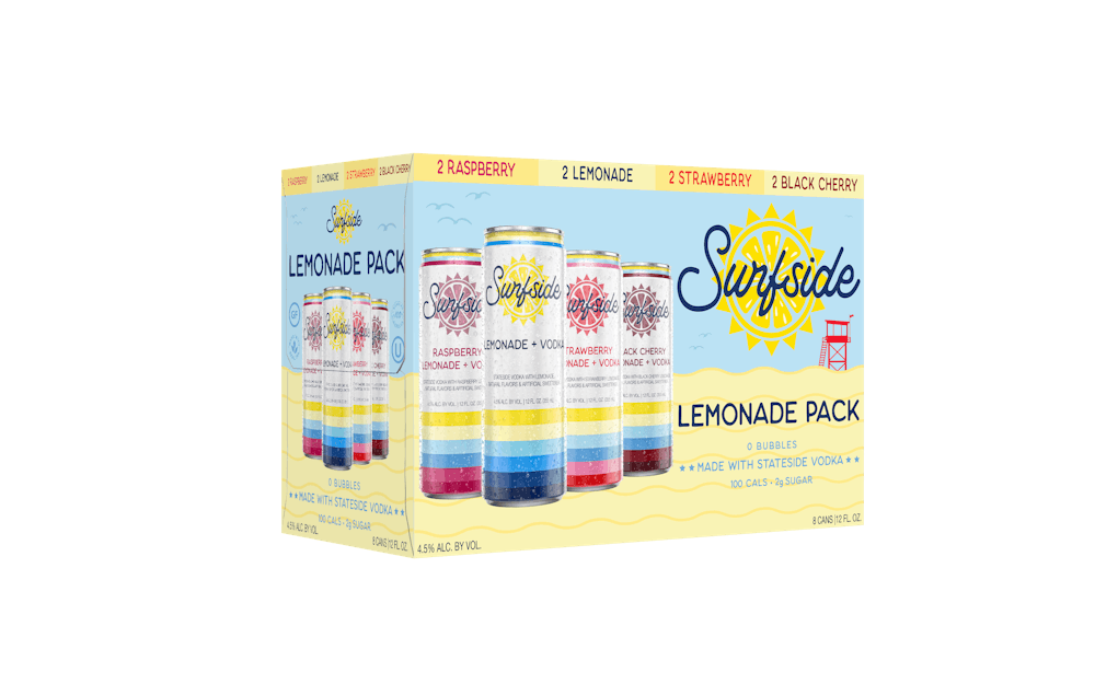 Surfside 'Lemonade Pack' Lemonade + Vodka 8-12oz Cans :: Ready to Go ...