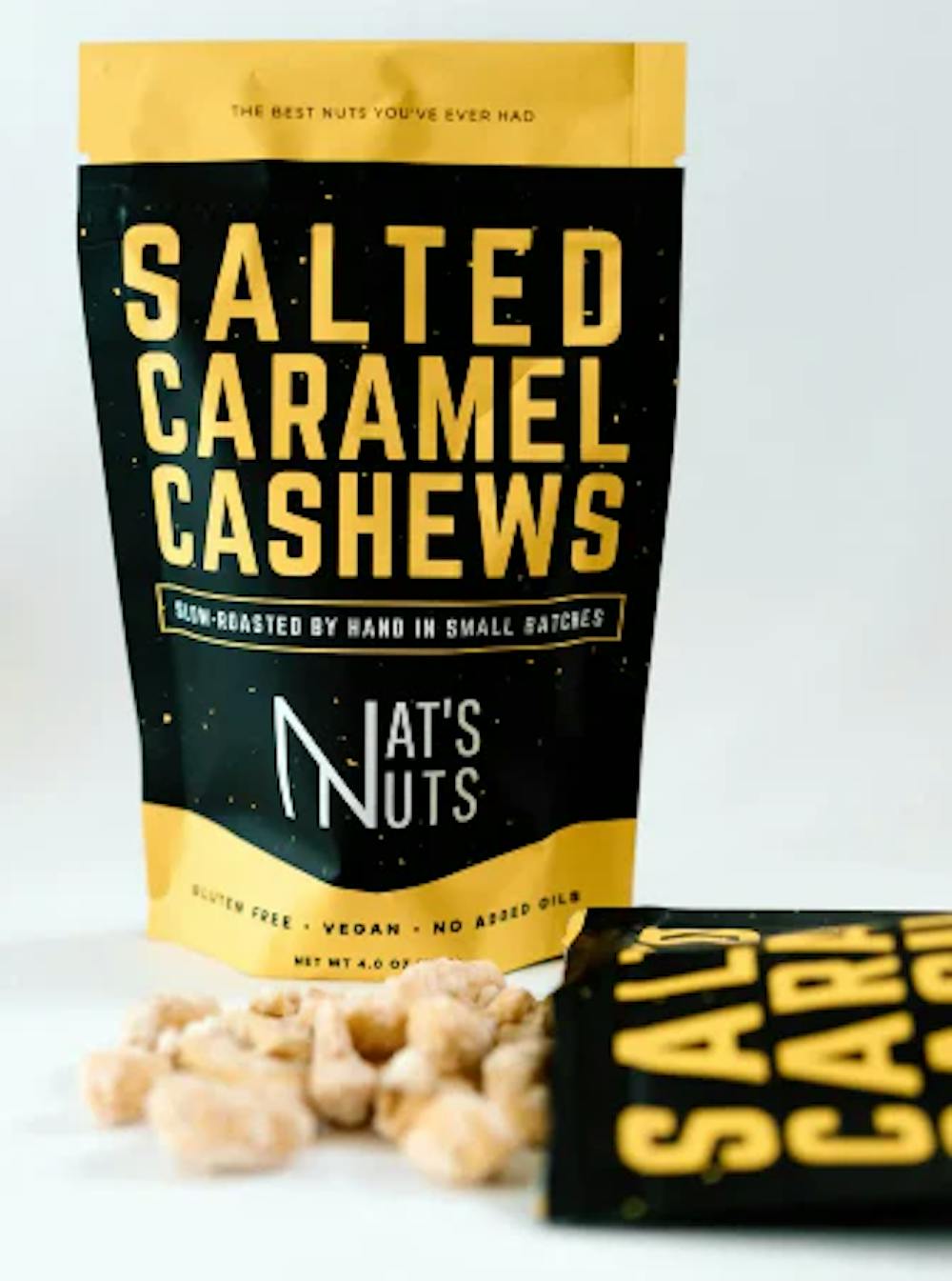 Nat's Nuts Salted Caramel Cashews 4 oz :: Snacks, Chips, Crackers