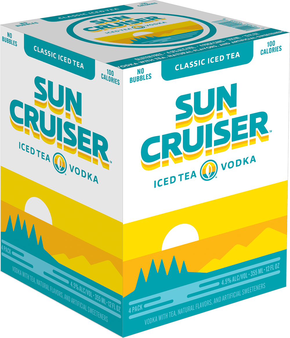 Sun Cruiser 'Classic' Vodka & Tea 4-12oz Cans :: Ready to Go Cocktails