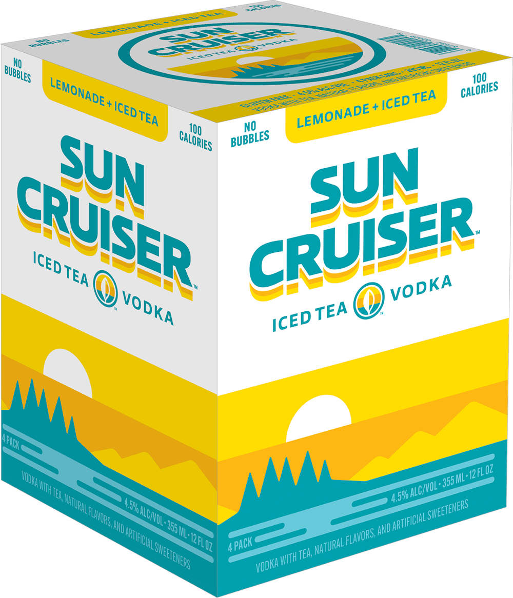 Sun Cruiser Lemonade Vodka & Iced Tea 4-12oz Cans :: Ready to Go Cocktails