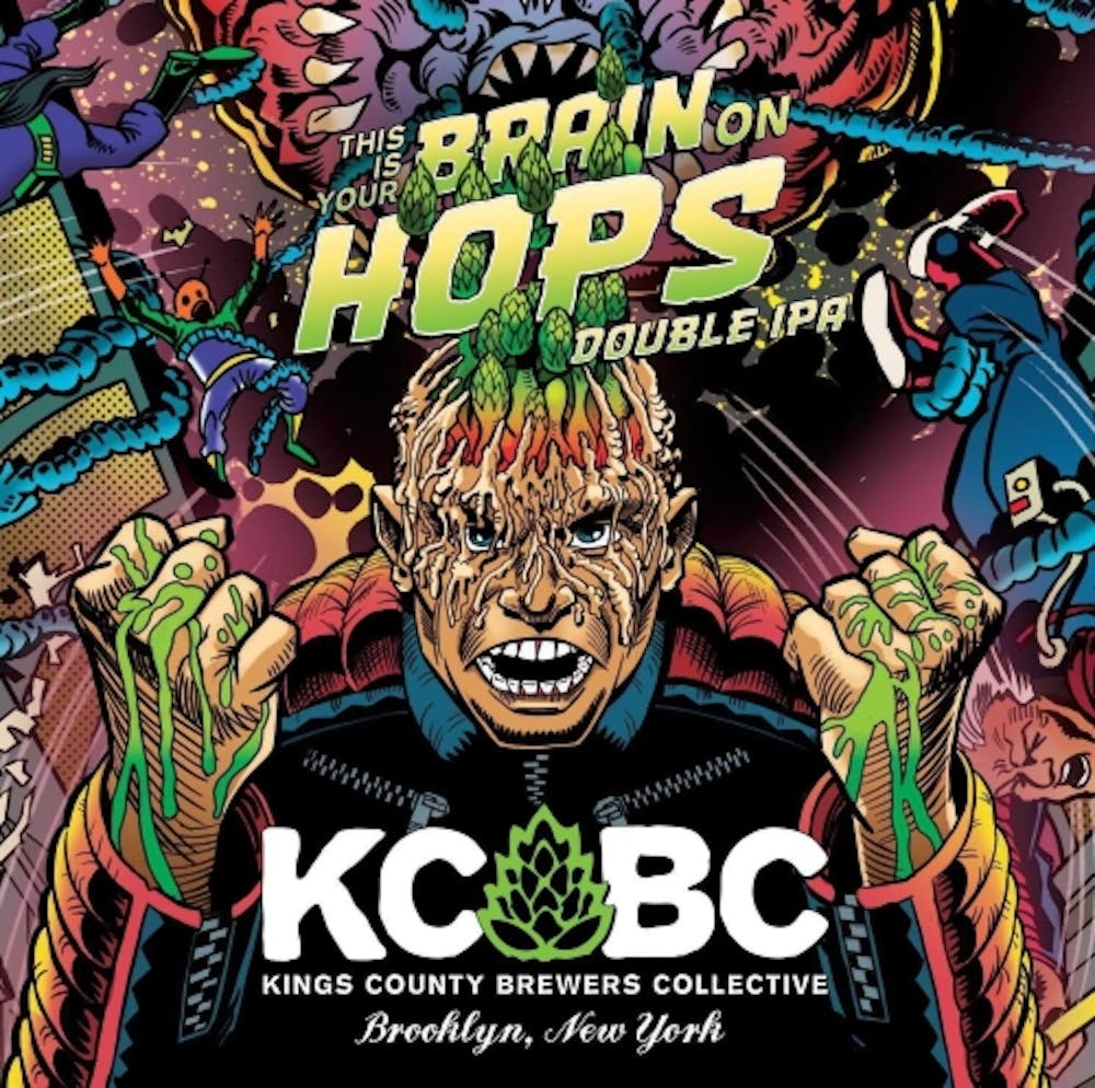 KCBC This is Your Brain on Hops (Citra/Strata) DIPA 16oz :: IPA/DIPA