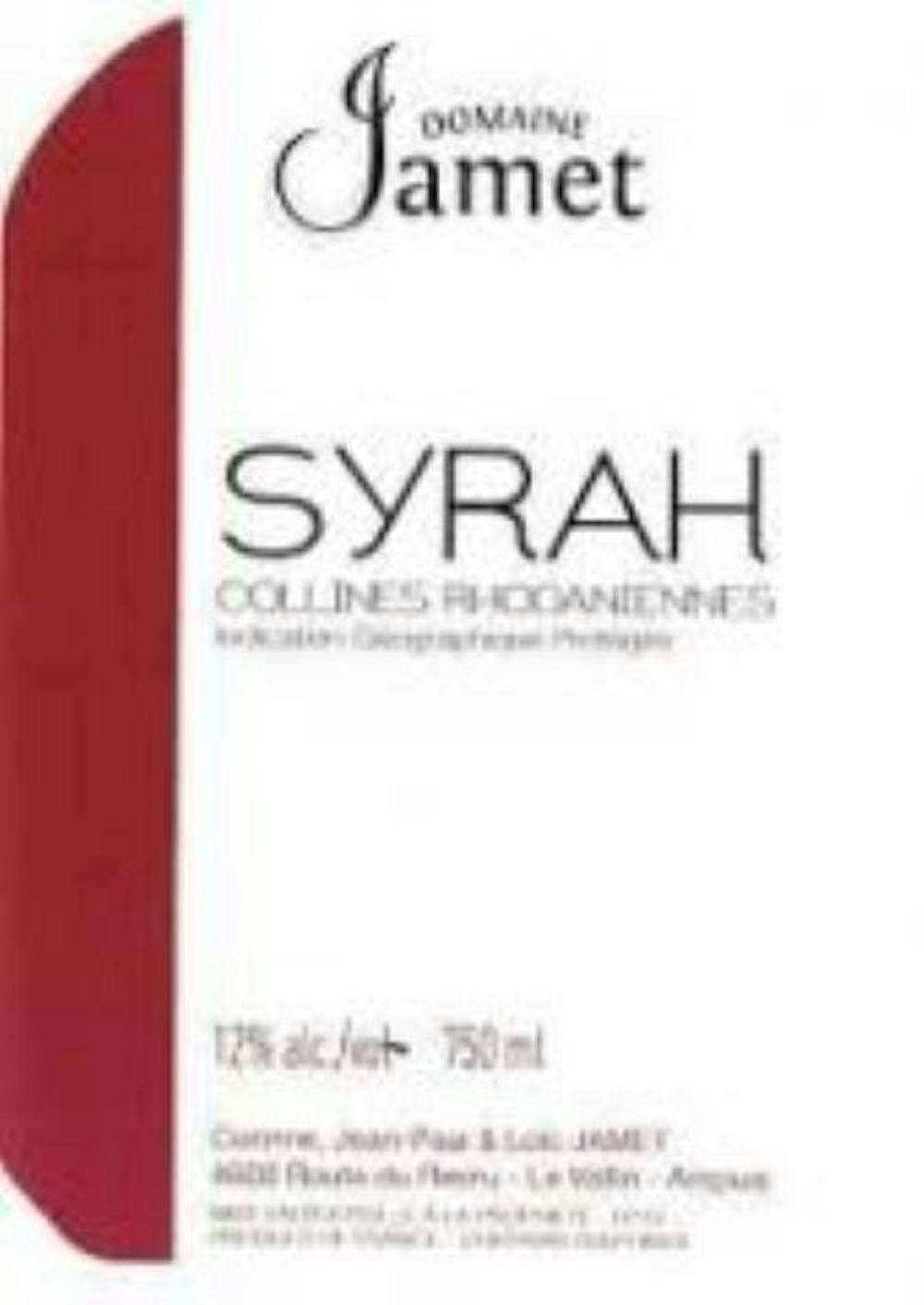 Jean Luc Jamet Collines Rhodaniennes Syrah 2021 :: Shiraz / Syrah