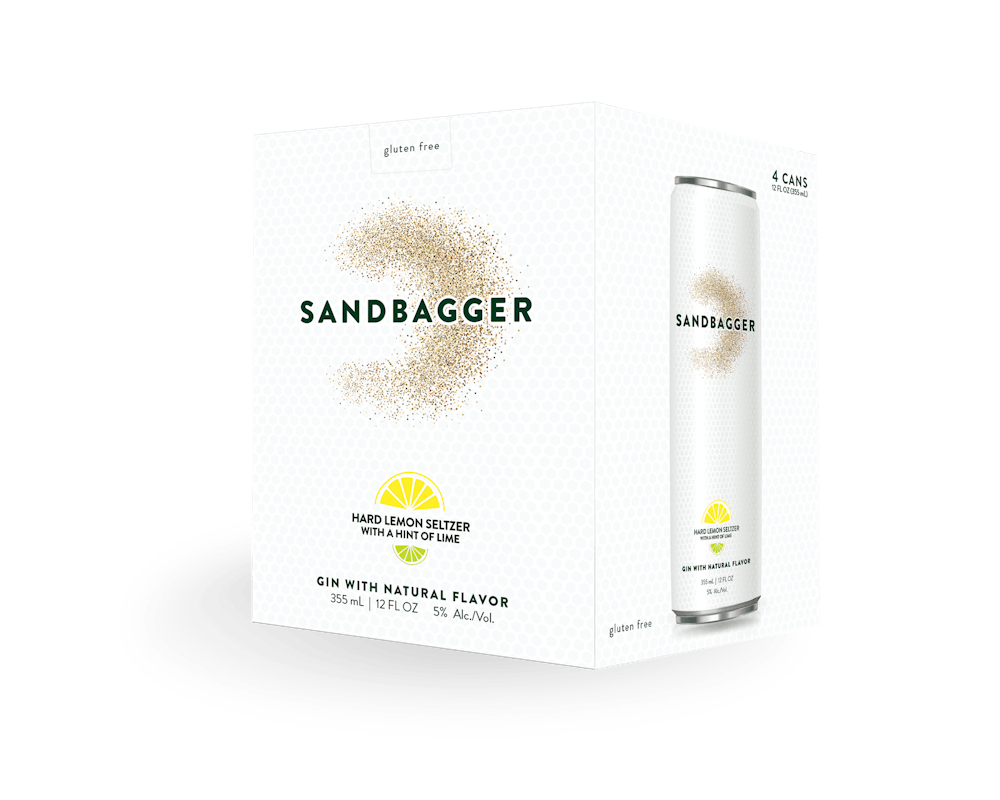 Sandbagger Lemon Lime Seltzer 4-12oz Cans :: Ready to Go Cocktails