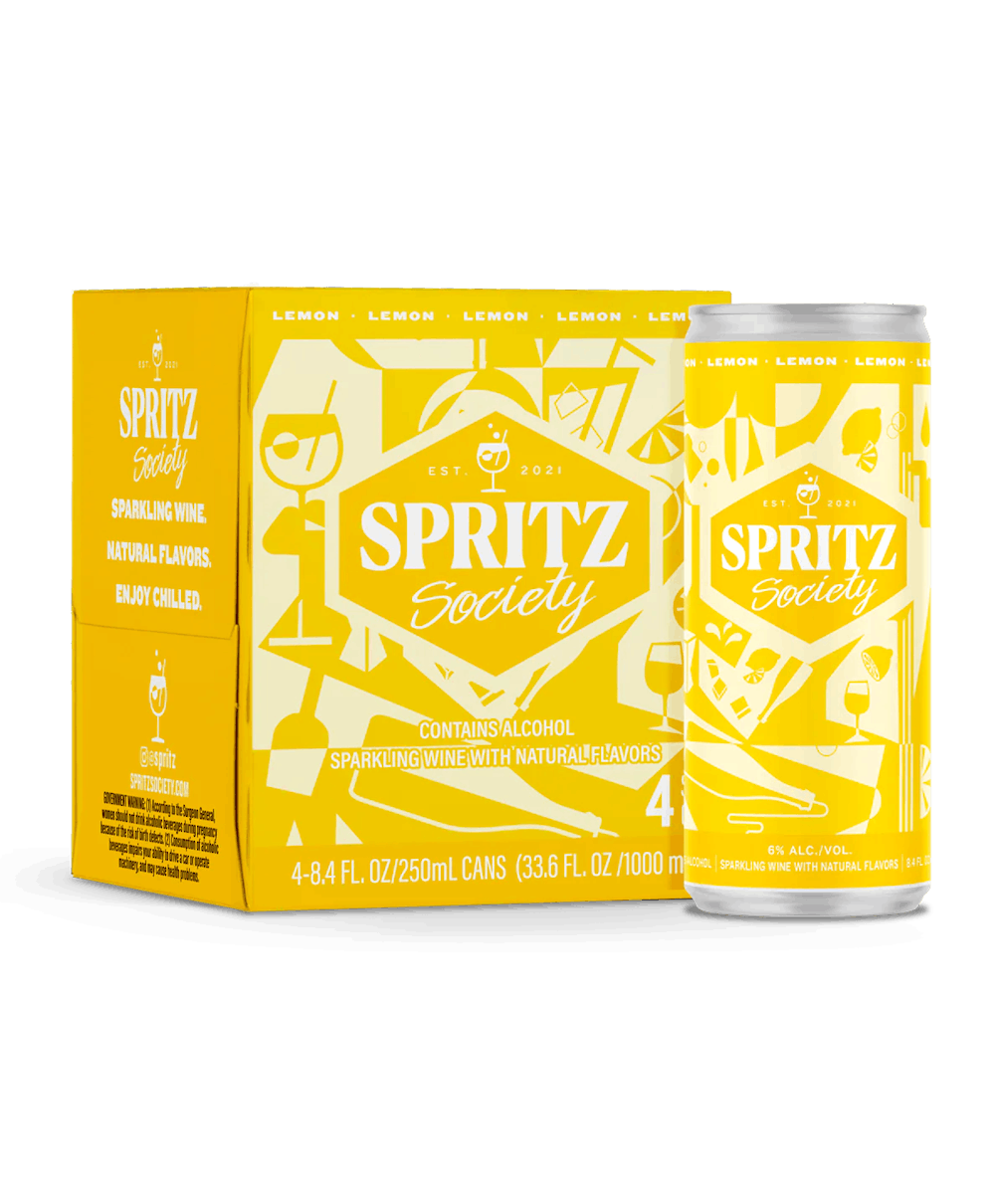 Spritz Society Lemon 250ml 4pk can :: Can Wine & Wine Cocktails