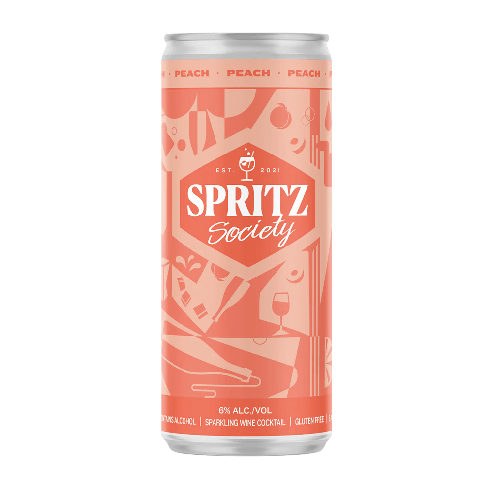 Spritz Society Peach 250ml 4pk can :: Can Wine & Wine Cocktails