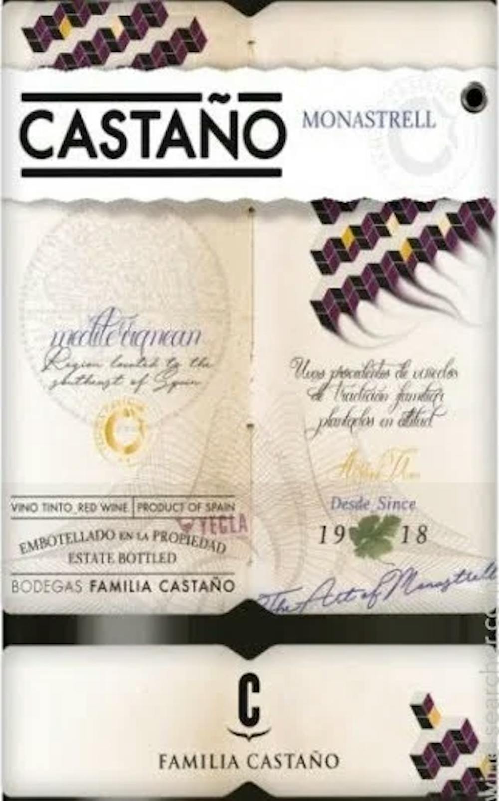 Bodegas Castano Monastrell 2020 :: Spanish Red