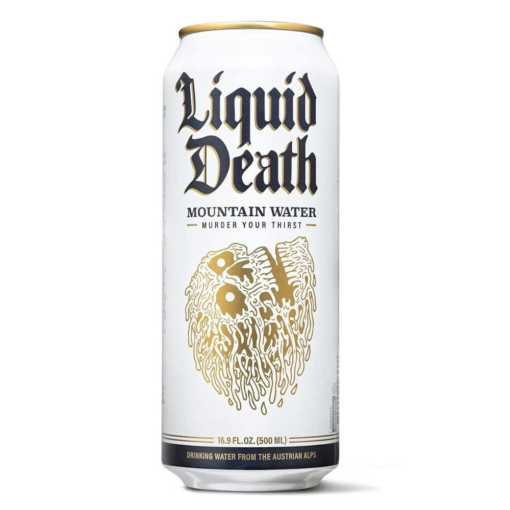 Liquid Death Mountain Water Tallboy 16.9oz Can :: Water