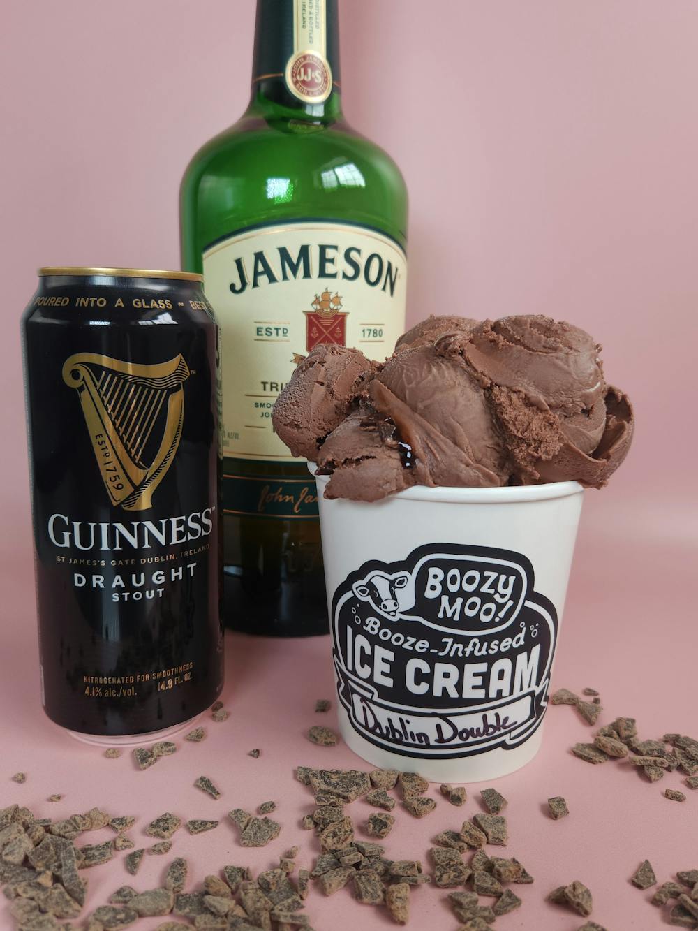 Boozy Moo! Ice Cream Dublin Double Chocolate Pint :: Snacks, Chips ...