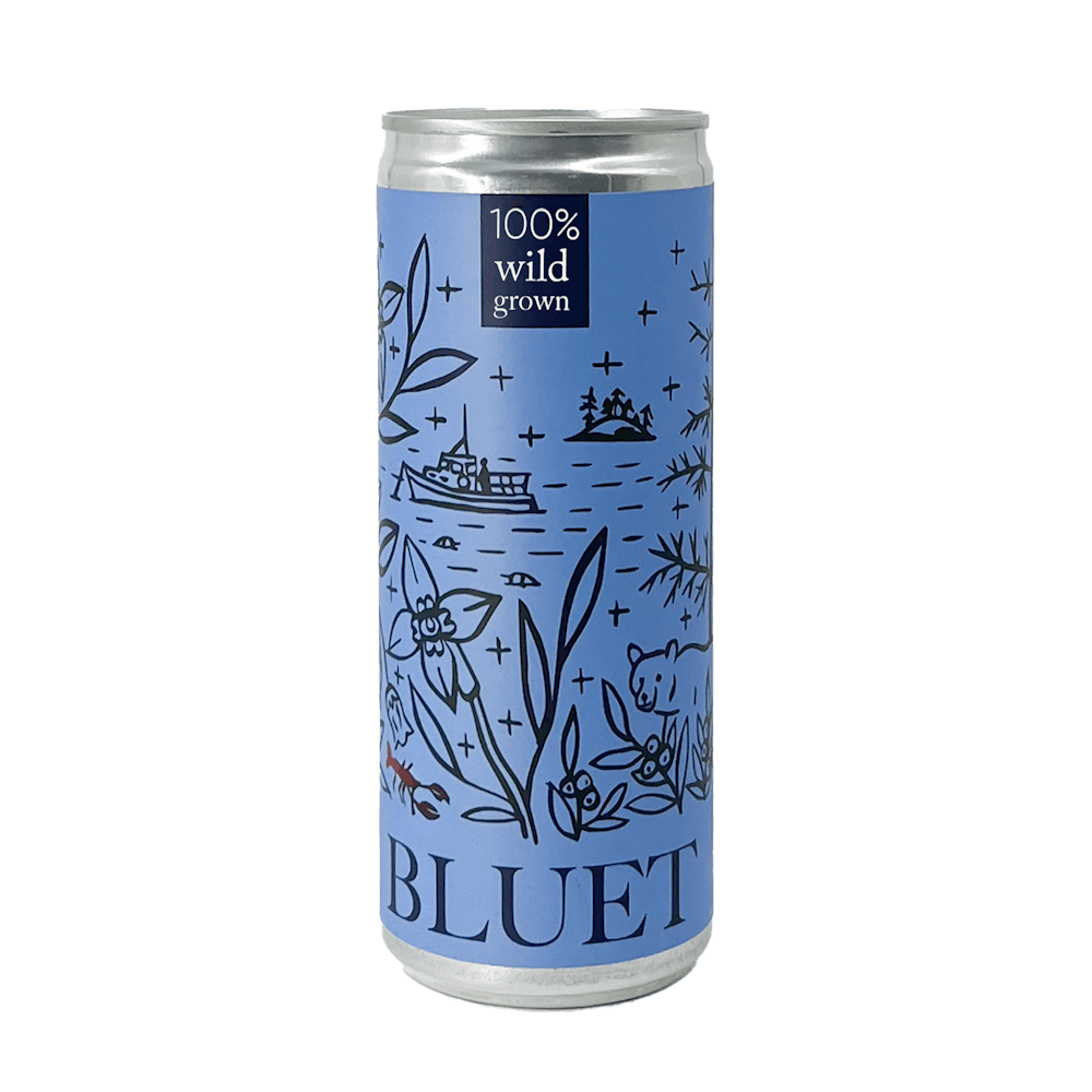 Bluet 'Wild Blueberry' 4-250ml Cans :: Bubbly Dry